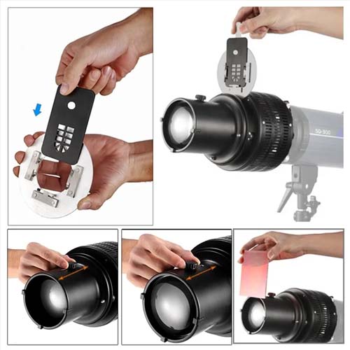 Spotlight Bowens Mount Conical Snoot kit for Aputure – Rental | We are ...