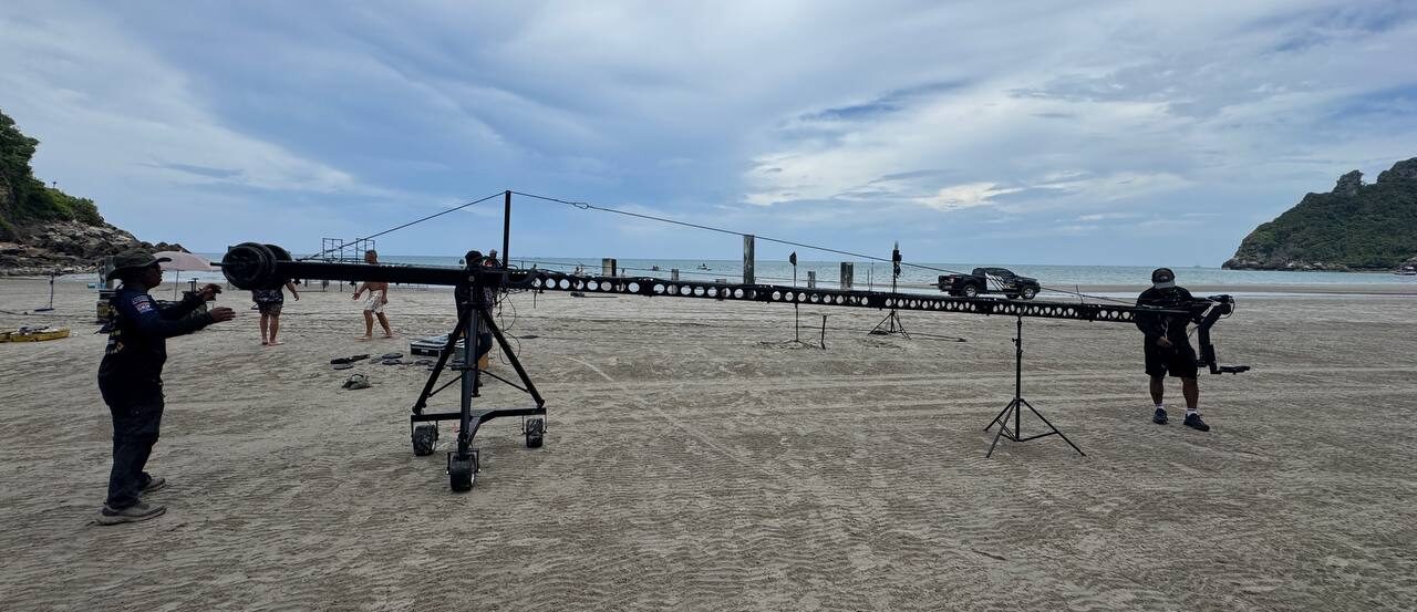 Jimmy Jib Triangle Crane Rental Thailand | 6–12 Meter Film Crane with ...